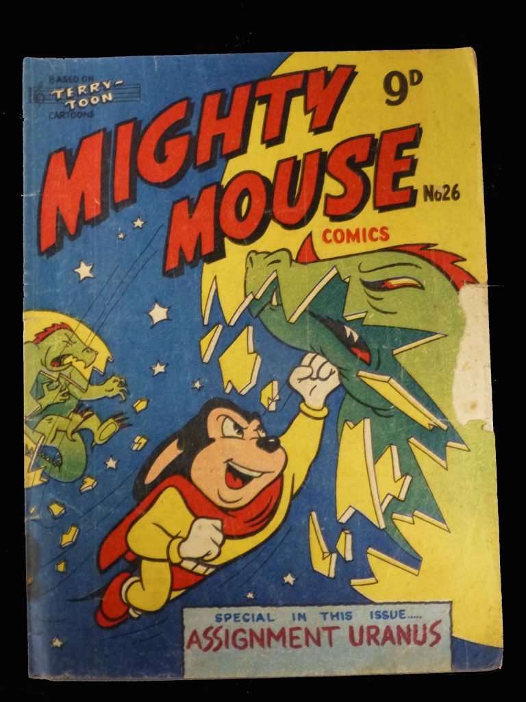 Mighty Mouse 26 Terry Toons Rare 9d Issue Ozzie Comics